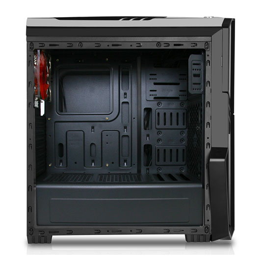 CIT G Force Black/Red PC Gaming Case with Window LN72204 - CIT-GFORCE ...
