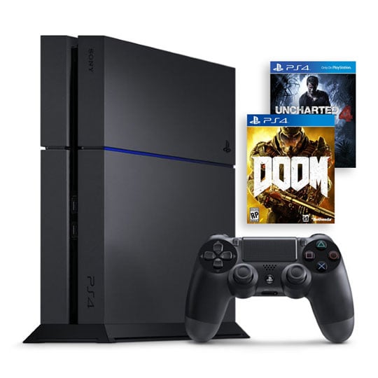 Sony PS4 500GB Console DOOM Uncharted 4 Games LN72429 PS4 500GB UNCHARTED DOOM SCAN UK