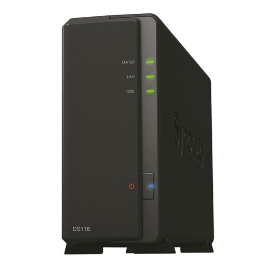 Single Bay DS116 NAS Box with Gigabit LAN from Synology LN72512 | SCAN UK
