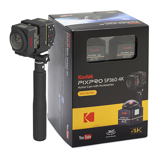 Kodak Pixpro SP360 Dual Pro Pack - 360° Degree 4K Action Camera with ...