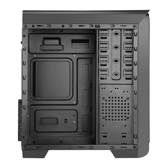 CIT Blue Fan Hero Midi PC Gaming Case with Window LN73213 - CIT-HERO ...
