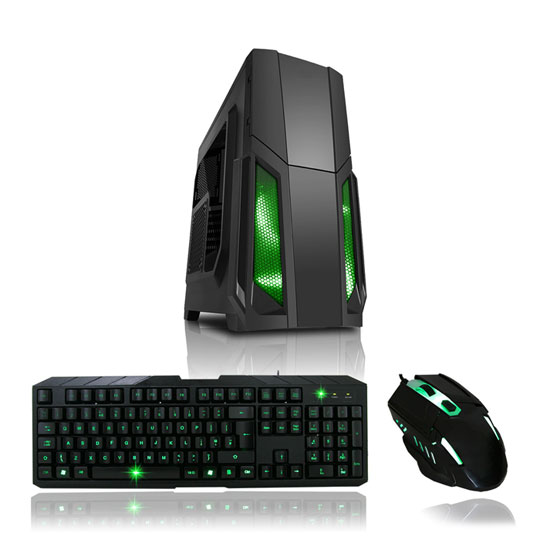 CIT Storm Black Case with Gaming Keyboard & Mouse Set LN74849 - CIT ...