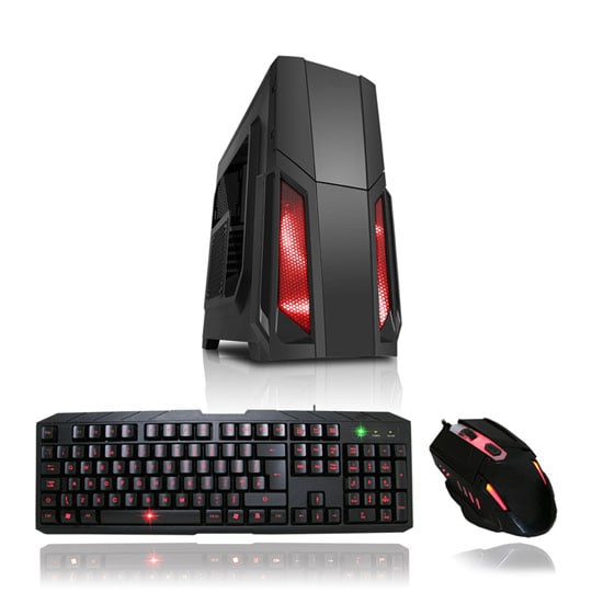 CIT Storm Black Case with Gaming Keyboard & Mouse Set LN74850 - CIT ...