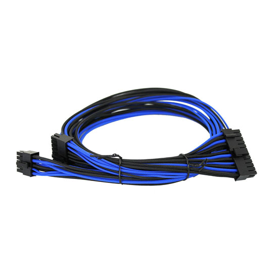 Light Blue/Black Sleeved Cables for EVGA 750-850 G2/P2/T2 PSU/Power ...
