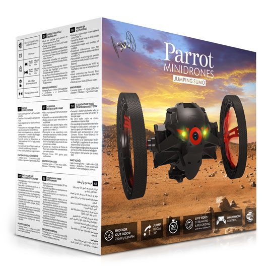 Parrot Black Jumping Sumo Mini Rolling Acrobat Drone - Factory ...