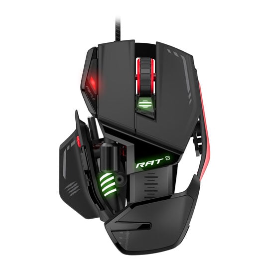Madcatz RAT8 12000Dpi Optical Wired RGB Gaming Mouse LN76256 ...