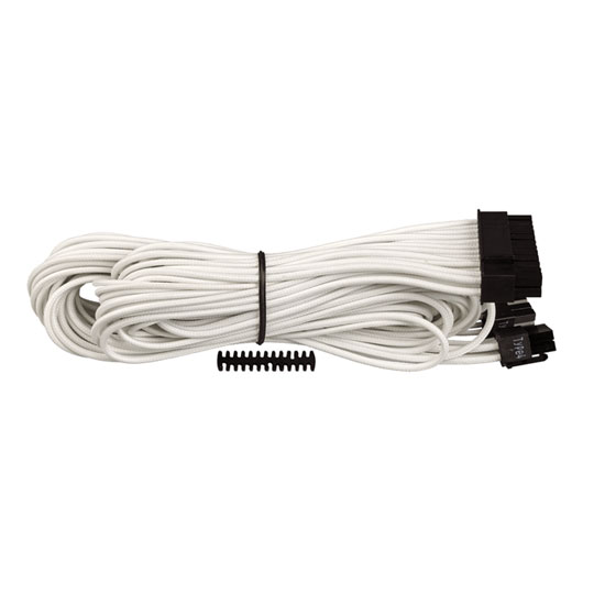 Corsair ATX 24 Pin Type 4 PSU Braided Cable White LN77081 - CP-8920160 ...
