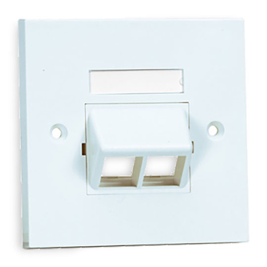 Panduit Single Gang Faceplate Kit - Arctic White LN61140 - CFPUKS2SAW ...