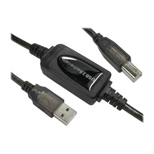 Active 20m USB 2.0 A- B Cable LN78205 - USB2-PREXT20M | SCAN UK