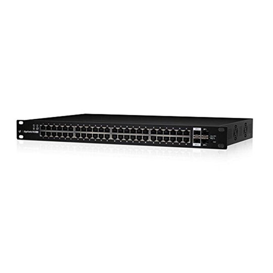 Ubiquiti ES-48-750W EdgeSwitch 48-Port Layer 2 Gigabit PoE+ Switch with 2x SFP & 2x SFP+ Ports ...