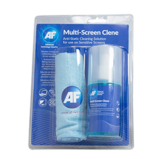 AF Anti static 200ml spray cleaner with micro fibre washable cloth ...