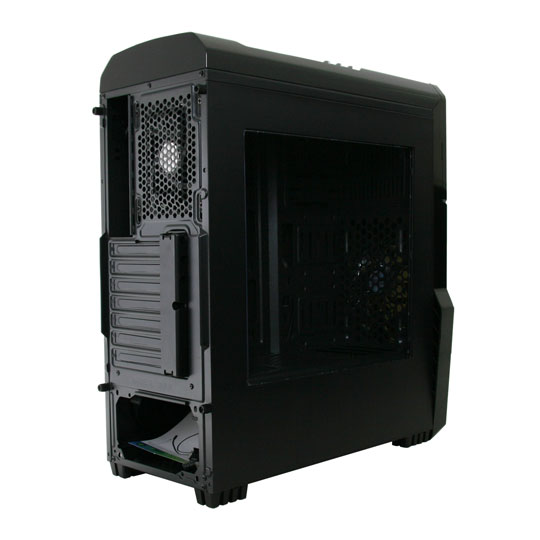 CIT G Force Black PC Gaming Case with 3 x RGB Fans & Remote LN80526 ...