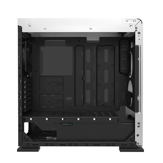 Game Max Vega White PC Gaming Case With RGB Strip & PWM Controller ...
