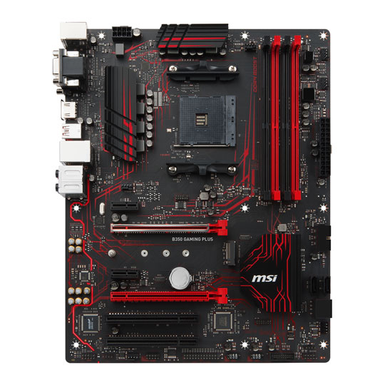 MSI AMD Ryzen AM4 B350 GAMING PLUS ATX Motherboard LN80725 | SCAN UK