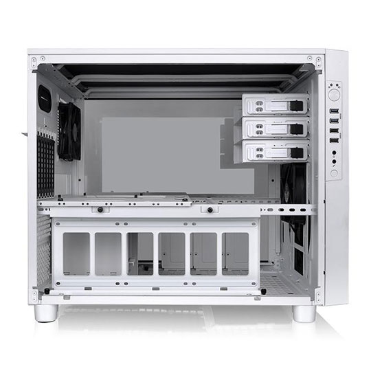 Thermaltake Snow White Core X5 Glass Cube PC Gaming Case LN80108 - CA ...