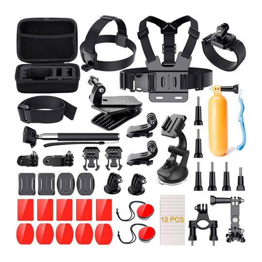 Xcl 60 in 1 Action Cam Accessories Kit for All GoPro Hero 8 7 6 5 4 3 ...