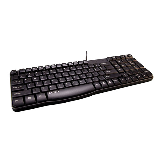 Rapoo N2400 Spill-resistant Wired Keyboard Black LN83298 - 15785 | SCAN UK