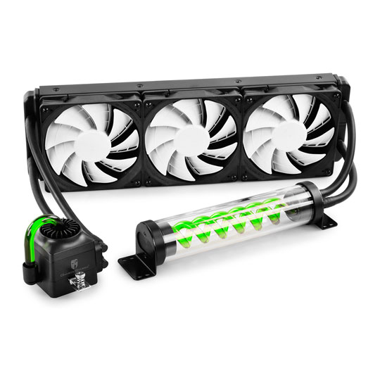 DeepCool Genome II Green Helix AIO PC Gaming Case LN83815 - DP-ATXLCS ...