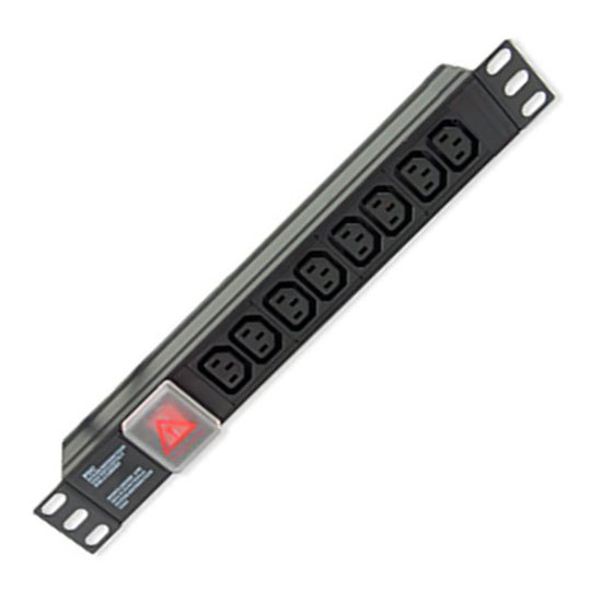 LMS Data 1.8m 8-Way Horizontal Rackmount PDU w/ Surge Protection ...