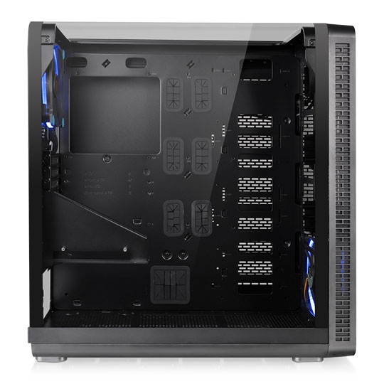 Thermaltake View 37 Riing Gull Wing Windowed PC Gaming Midi Case ...