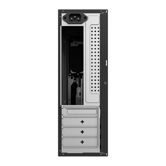CiT Slim S014B Low Profile MicroATX PC Case with 300W PSU LN88118 ...