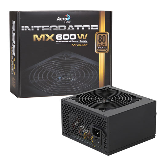 Aerocool Integrator 600 Watt Fully Wired 80+ Bronze PSU/Power Supply ...