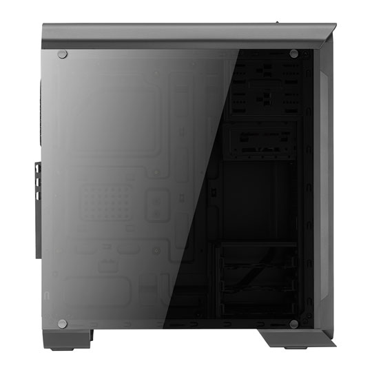 Aerocool Aero-500 Black RGB Mid Tower Gaming Case With Tempered Glass ...