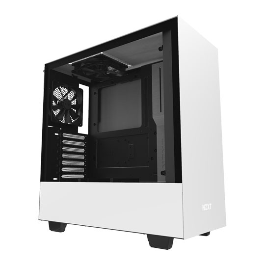 NZXT White H500 Tempered Glass Window Midi PC Gaming Case LN89903 - CA ...