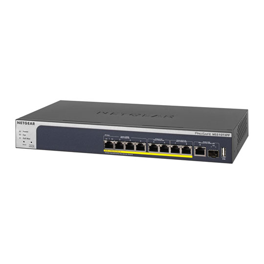 Netgear Multi Gigabit 8 Port PoE+ Smart Switch with 10GbE Uplink ...