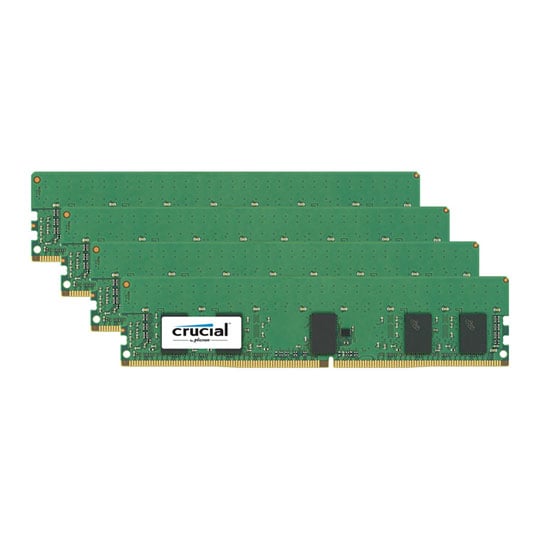 Crucial 16GB ECC Registered 2666 MHz DDR4 Server Memory Kit 4x4GB ...