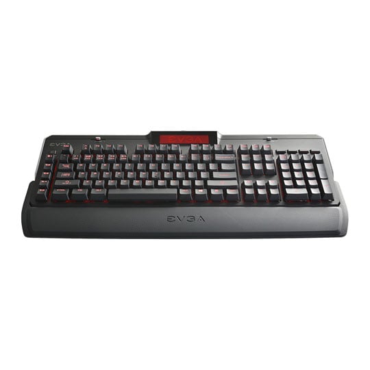 EVGA Z10 Red LED Brown Kailh Mechanical Gaming Keyboard with LCD ...