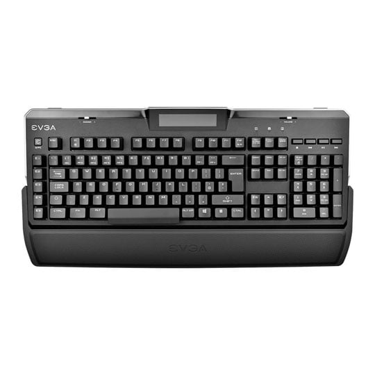 EVGA Z10 Red LED Brown Kailh Mechanical Gaming Keyboard with LCD ...