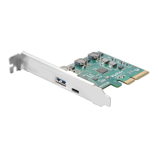 Highpoint RocketU 1322B 2-Port (USB-C and A) USB 3.1 Gen 2 PCIe 3.0 x 4 ...