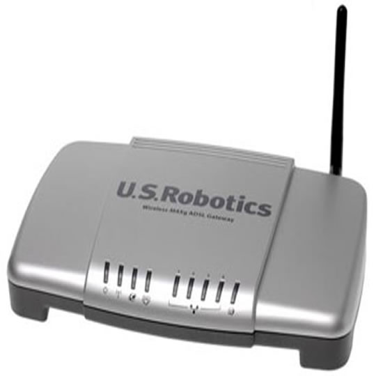 USRobotics 019108A ADSL2+ Modem/Wireless/Router + 4Port 125Mb MAXg ...