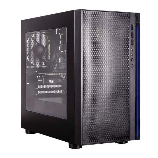 Gaming PC with Intel Quad Core CPU and NVIDIA GTX GPU with ASUS Cerebus ...