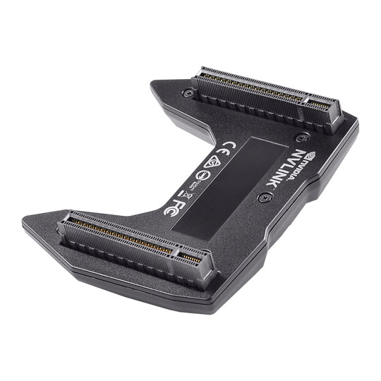 EVGA RGB 2-Way RTX NVLink SLI Bridge - 80mm - 4 Slot Config LN92983 ...