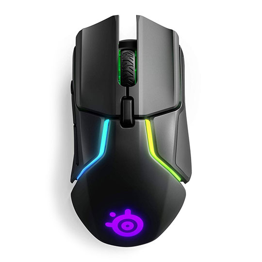 SteelSeries Rival 650 Quantum Right Handed Wireless RGB PC Gaming Mouse ...