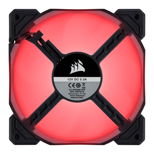 Corsair AF120 Triple 120mm Red LED 3pin Cooling Fans 2018 Edition ...