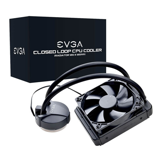 EVGA CLC 120 CL11 All In One Quiet Watercooler with 120mm Radiator for ...