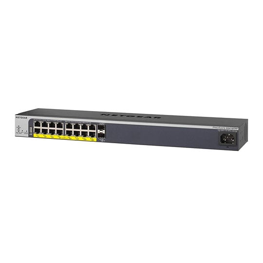 NETGEAR ProSAFE Easy-Mount 16-Port PoE + Gigabit Ethernet Smart Managed ...