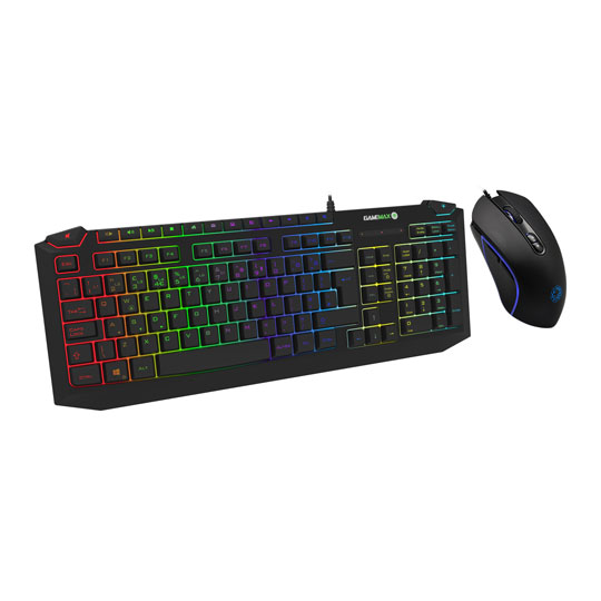 GameMax Pulse Multi Colour PC Gaming Keyboard+ Mouse Kit LN97036 - GMX ...