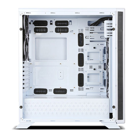 SaharaGaming P75 White Full Tower RGB Gaming Case Tempered Glass ...