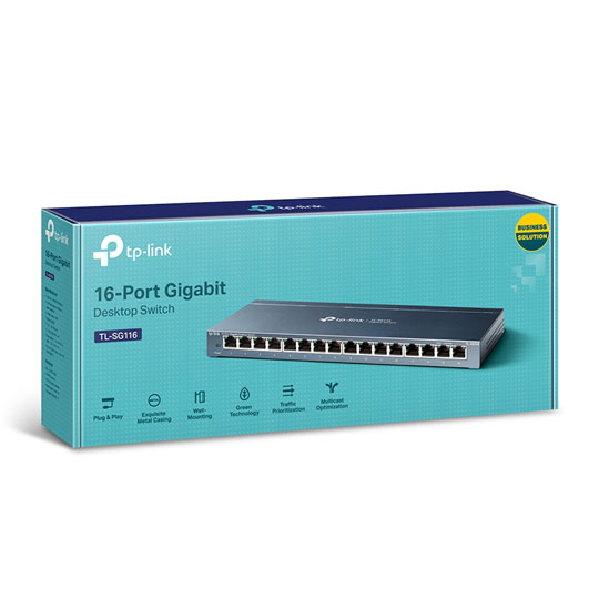 TP-LINK TL-SG116 16-Port Gigabit Switch LN98154 | SCAN UK