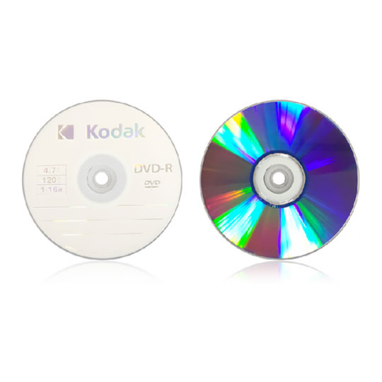 50 Pack Kodak DVD-R Branded Non Printable 16X LN98625 - KODAK DVD-R ...
