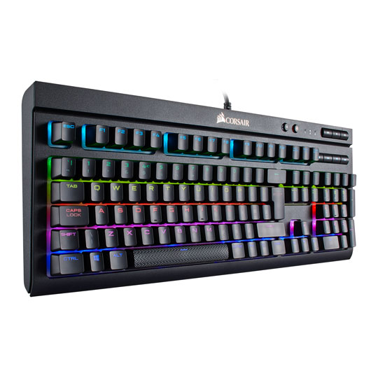 CORSAIR K68 RGB MX Blue Mechanical Gaming Keyboard IP32 Water/Dust Rissistant (2019 Update ...
