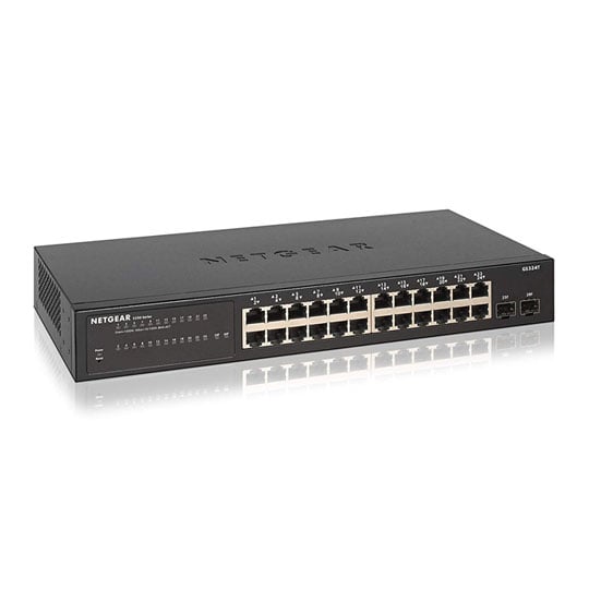 NETGEAR GS324T S350 Series 24-Port Gigabit Ethernet Smart Managed Pro ...
