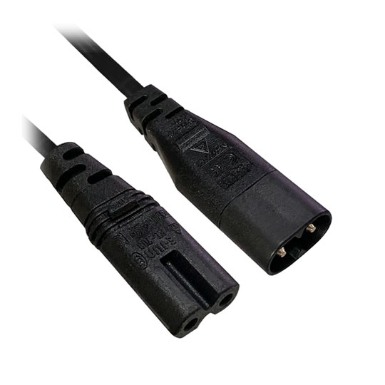 Xclio 5m C7/C8 Figure 8 Power Extension Cable Black LN98959 - XCLIO ...