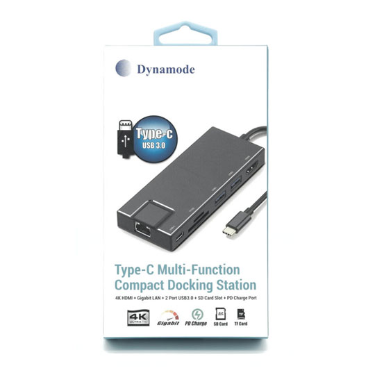Dynamode USB3.0 Type-C Dock Station LN99123 - C-TC-DK-HDMICR | SCAN UK