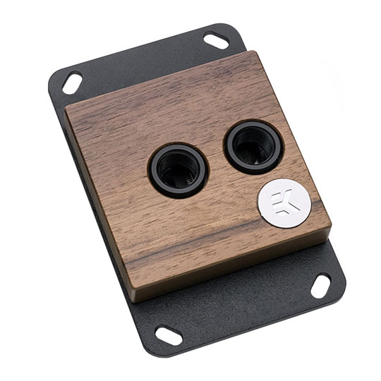 EK-CPU Lignum Walnut Nickel + Black Acetal CPU Water Block LN99251 ...