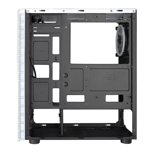 CiT Raider RGB LED White Tempered Glass Midi PC Gaming Case LN99421 ...